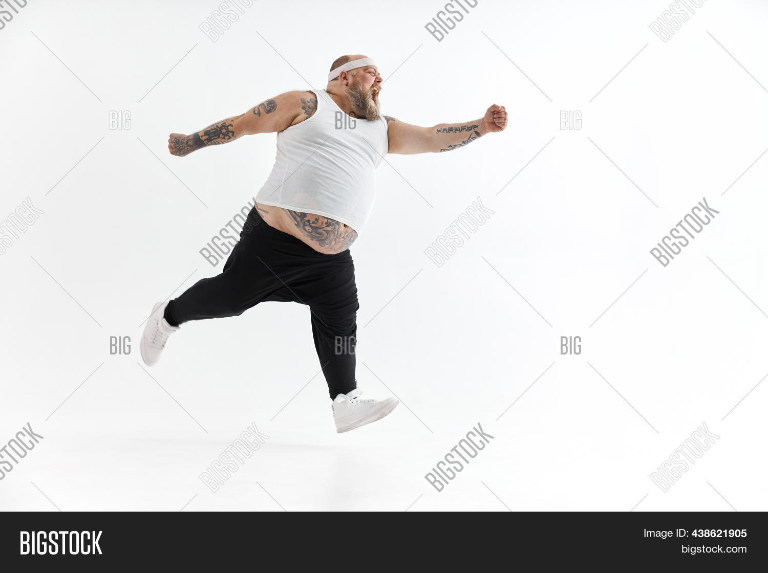 Happy Fat Man Big Image & Photo (Free Trial) | Bigstock