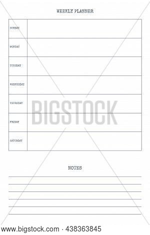 Weekly Personal Vector & Photo (Free Trial) | Bigstock