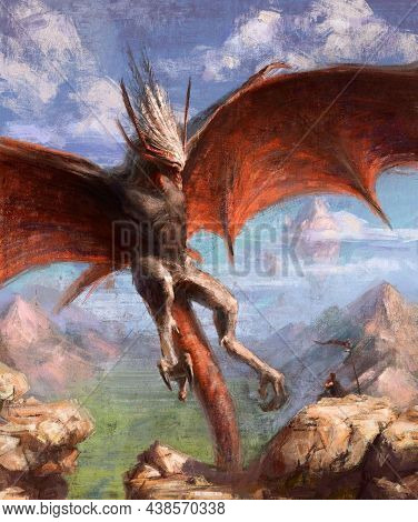 Flying Red Dragon On Image & Photo (Free Trial) | Bigstock