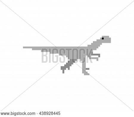 Velociraptor Pixel Vector & Photo (Free Trial) | Bigstock