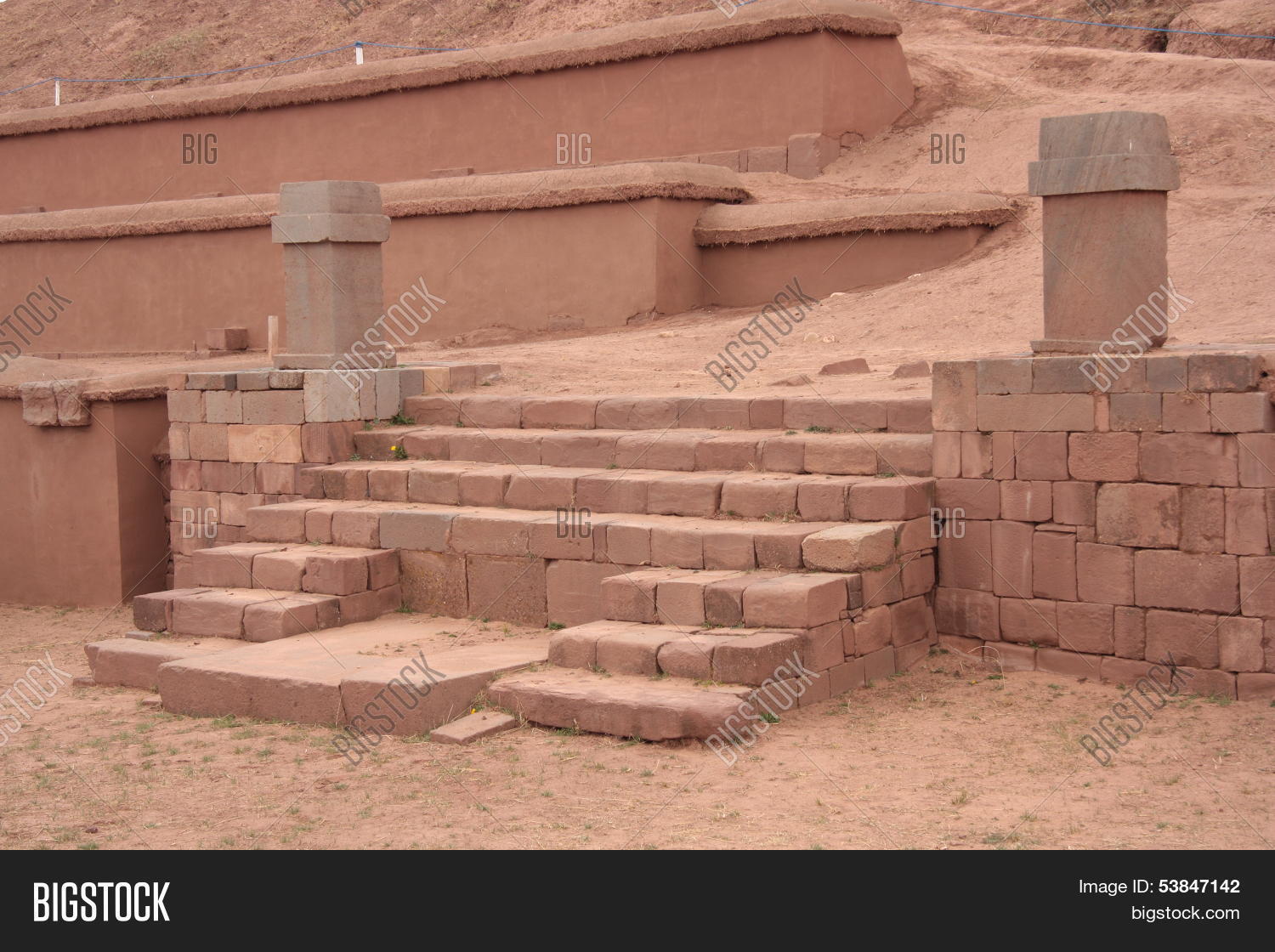 Stairs Pyramid Akapana Image & Photo (Free Trial) | Bigstock