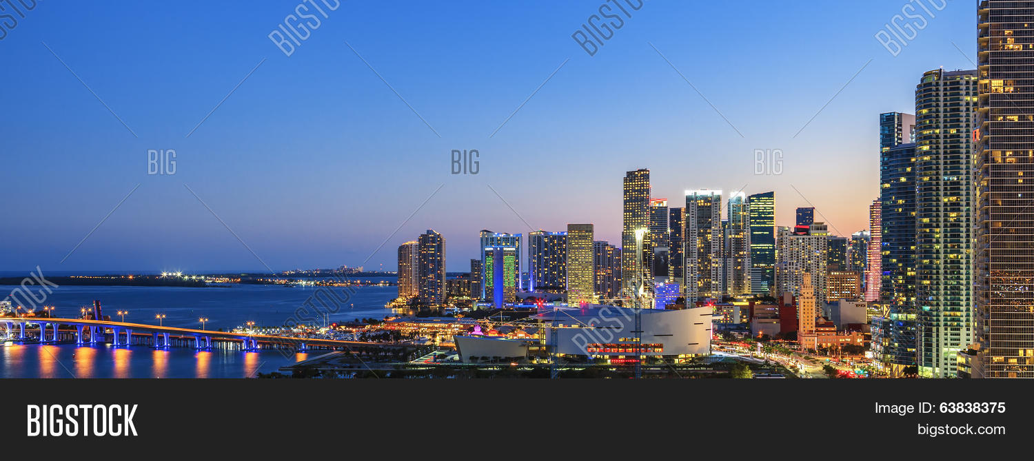 Panoramic View Miami Image & Photo (Free Trial) | Bigstock