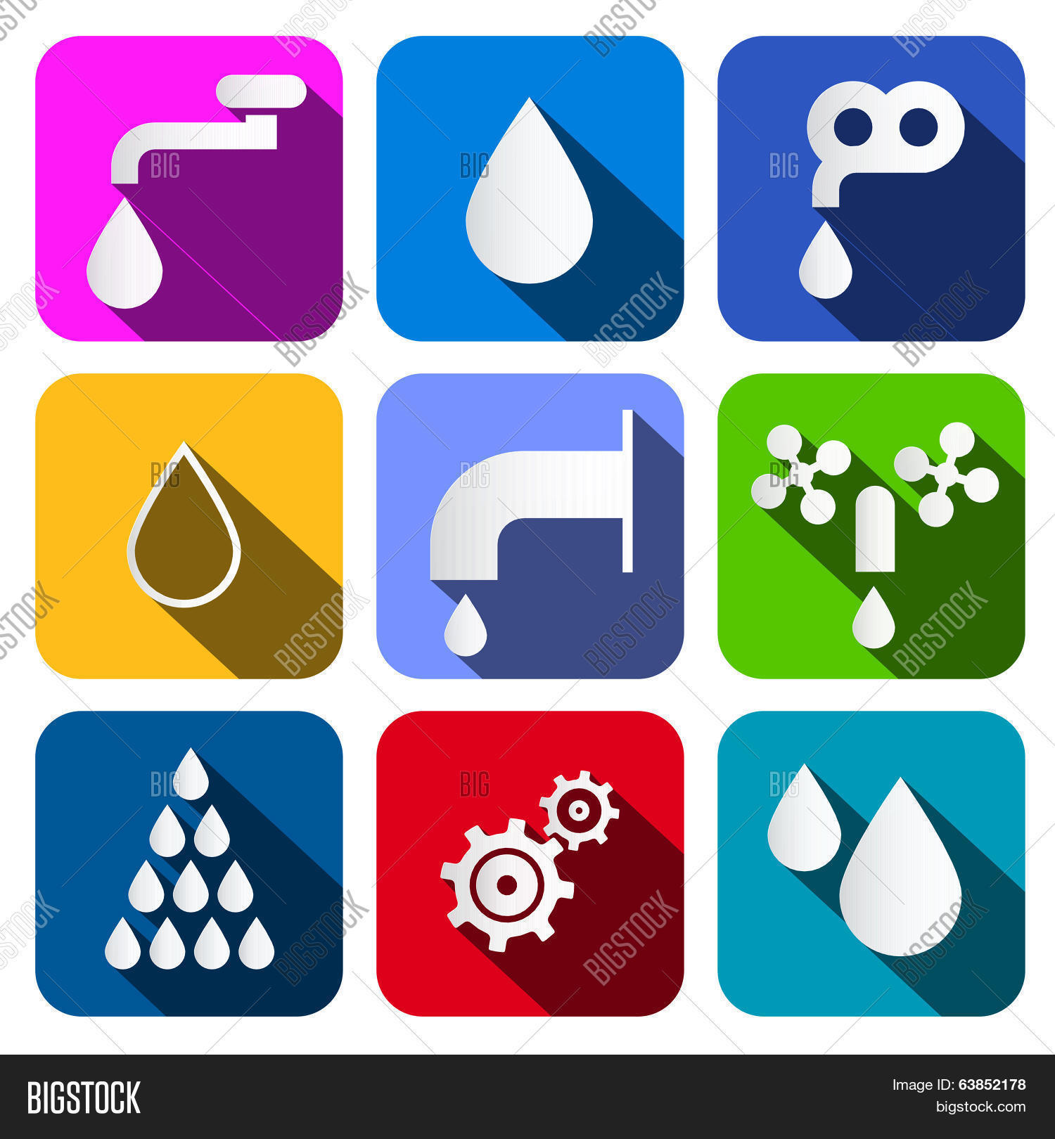 Colorful Vector Water Vector & Photo (Free Trial) | Bigstock