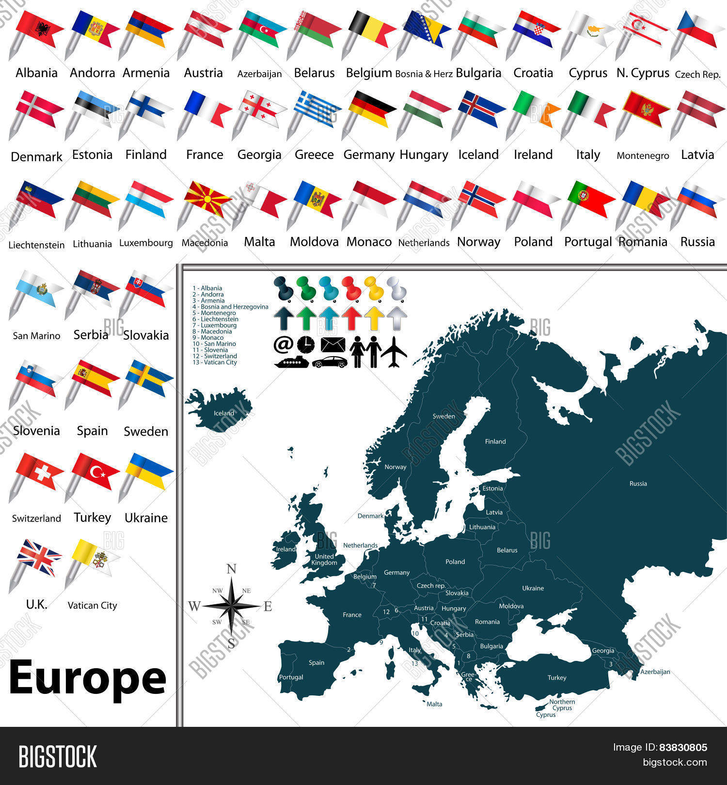 Political Map Europe Vector & Photo (Free Trial) | Bigstock