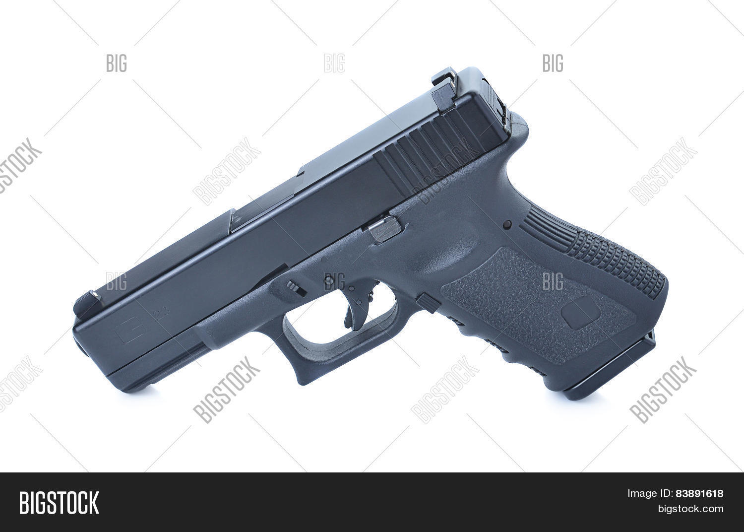 Gun Isolated On White Image & Photo (Free Trial) | Bigstock