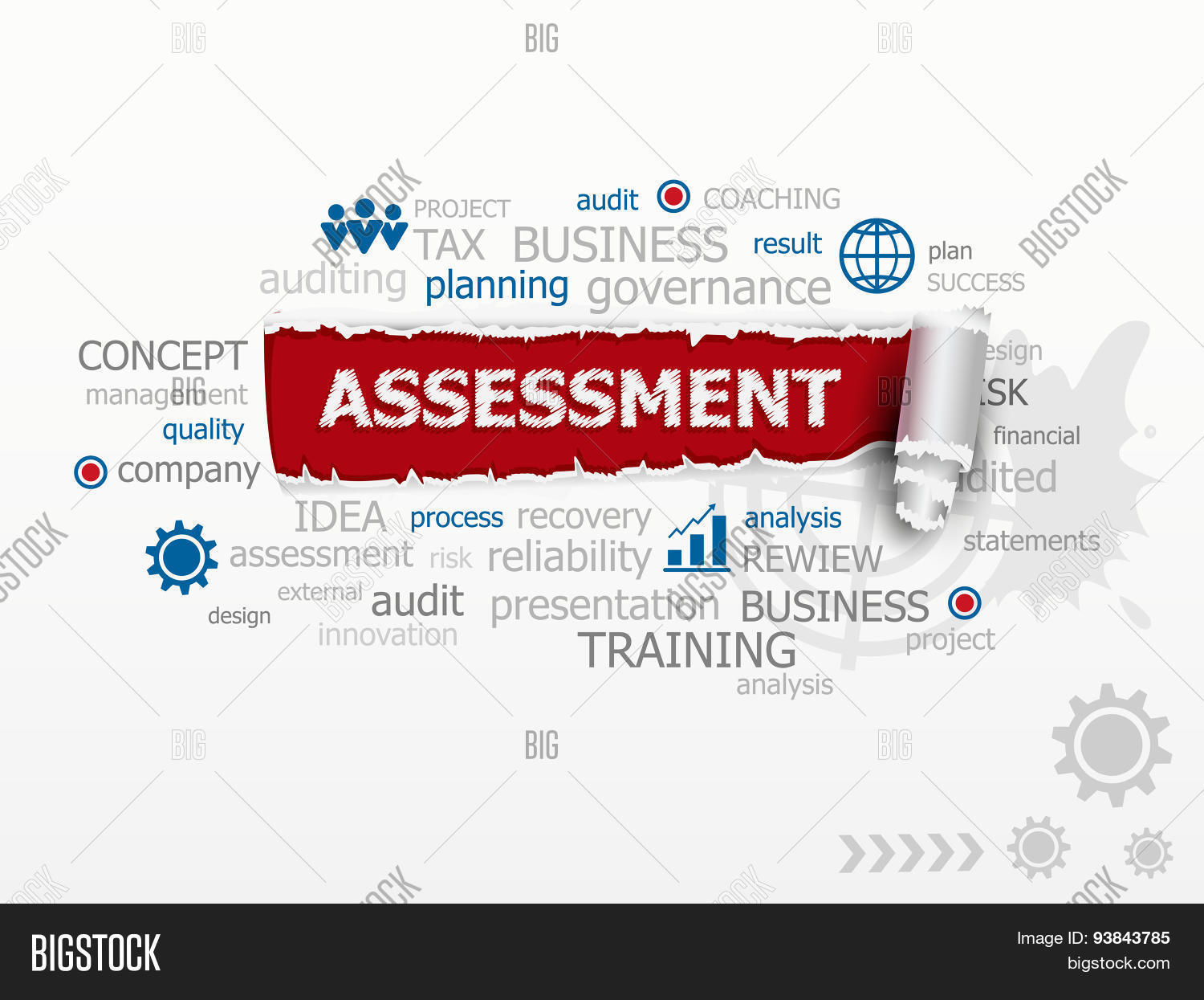 Assessment Word Cloud Vector & Photo (Free Trial) | Bigstock
