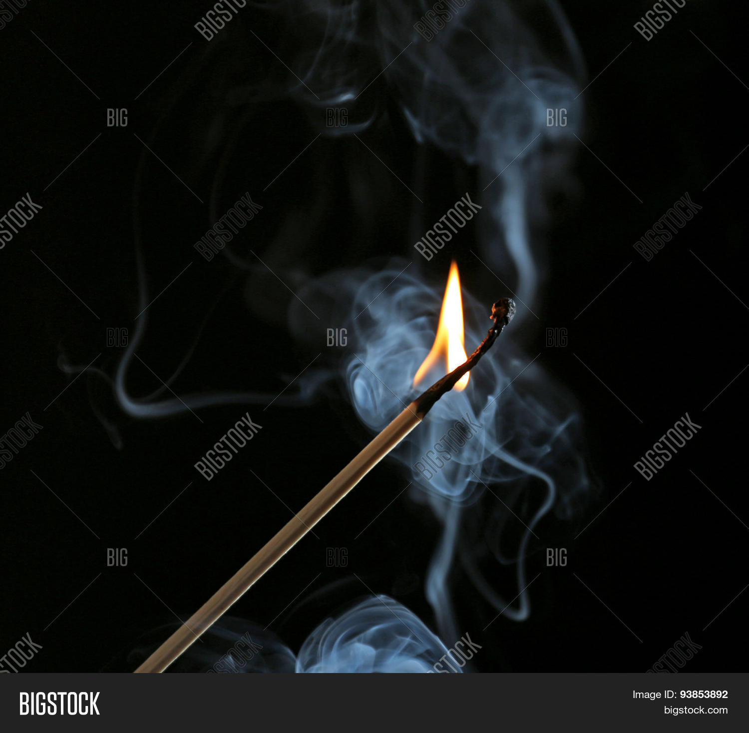 Burning Match Smoke On Image & Photo (Free Trial) | Bigstock