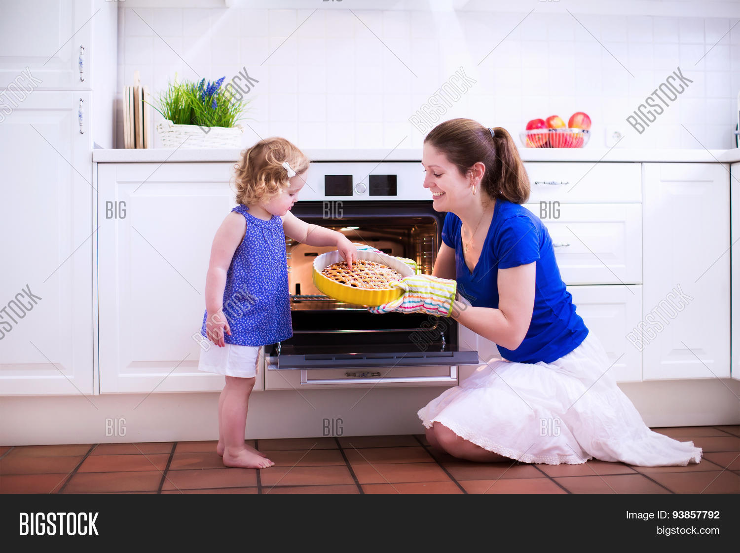 Mother Child Baking Image & Photo (Free Trial) | Bigstock
