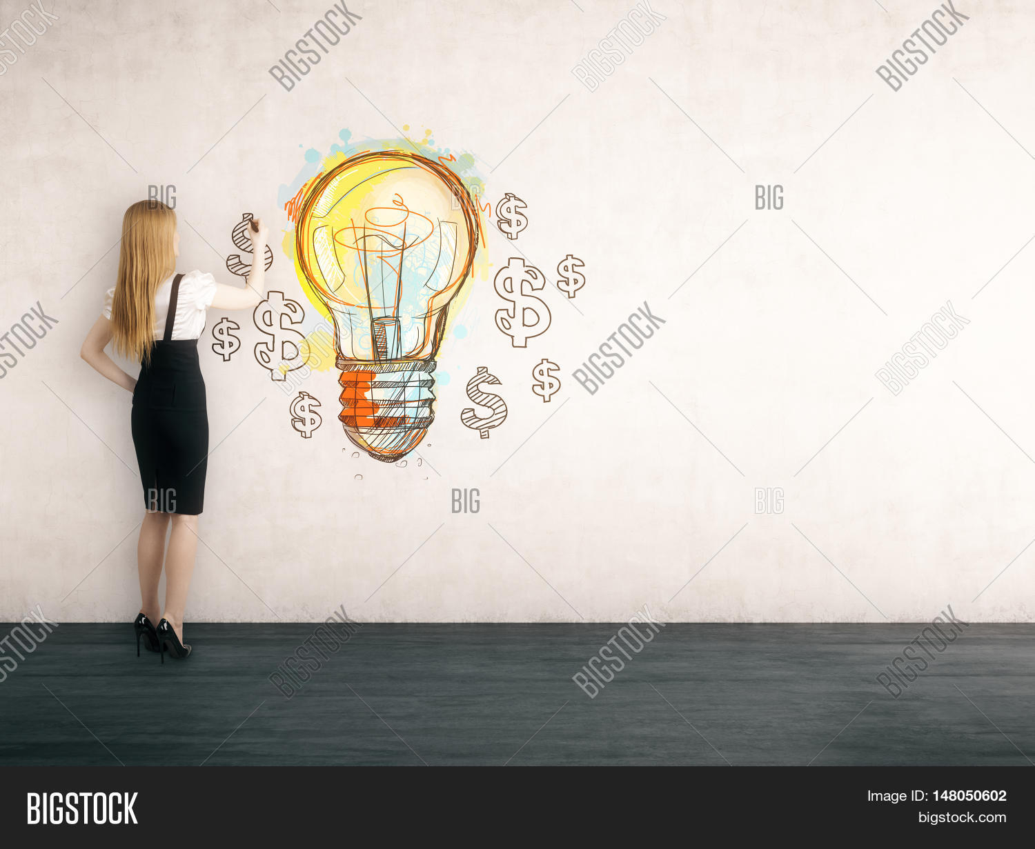 Side View Lady Drawing Image & Photo (Free Trial) | Bigstock