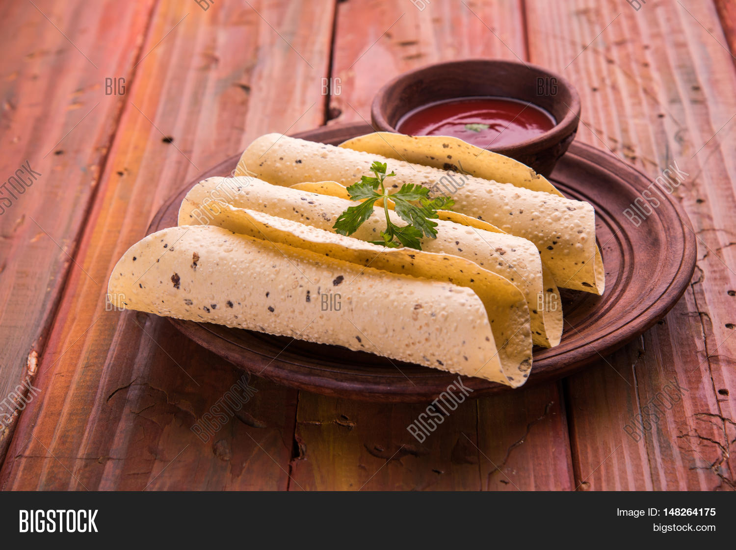 Rosted Papad Roll Image & Photo (Free Trial) | Bigstock