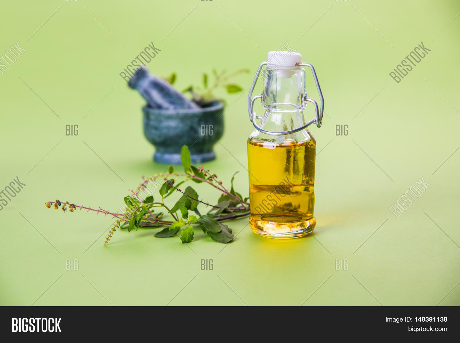 Tulsi Oil Holy Basil Image & Photo (Free Trial) | Bigstock
