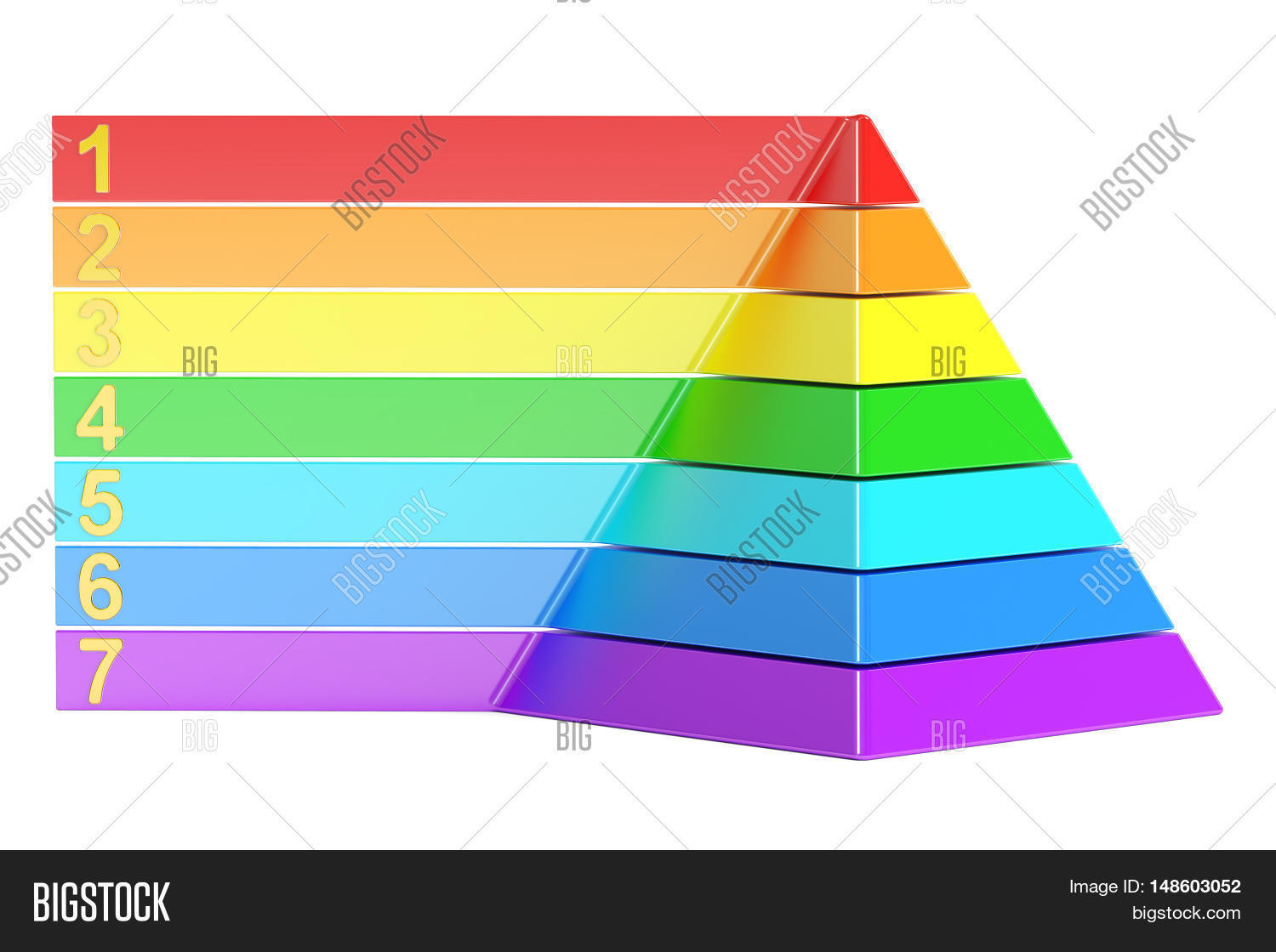 Pyramid Color Levels Image & Photo (Free Trial) | Bigstock