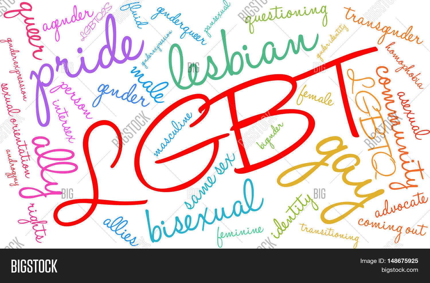 Lgbt Word Cloud Vector & Photo (Free Trial) | Bigstock