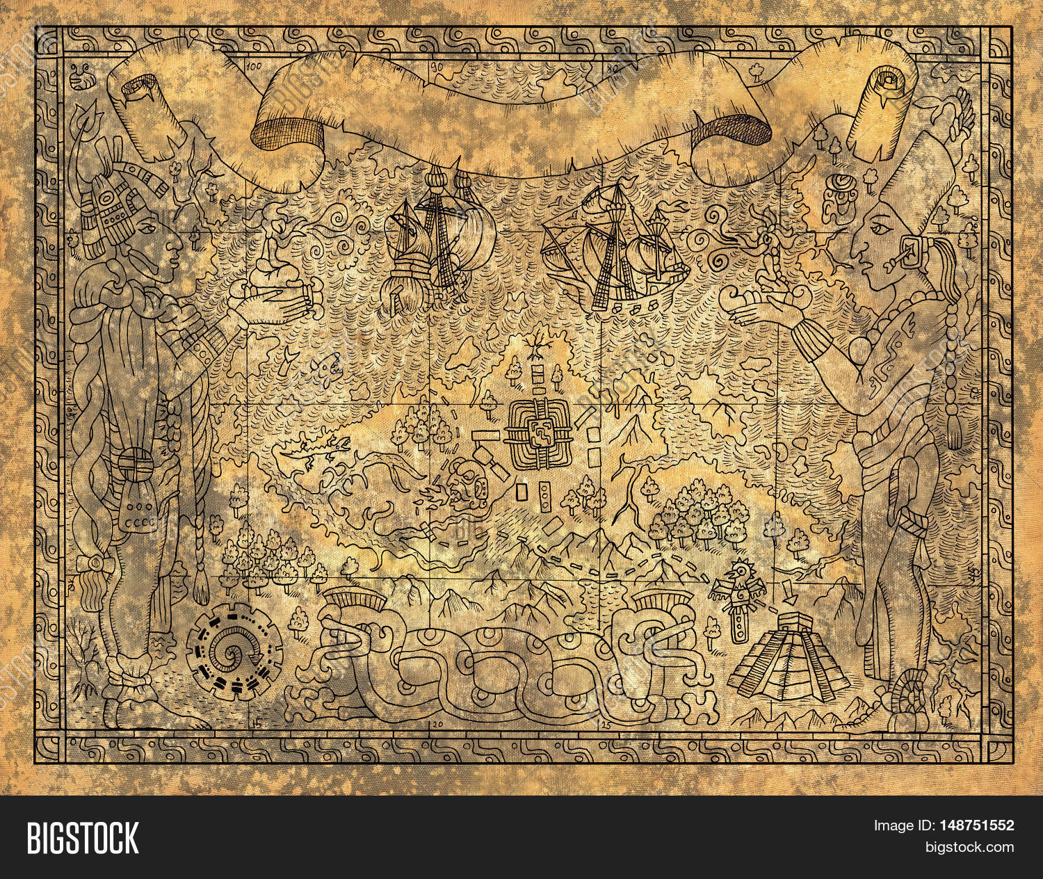 Ancient Mayan Aztecs Image & Photo (Free Trial) | Bigstock