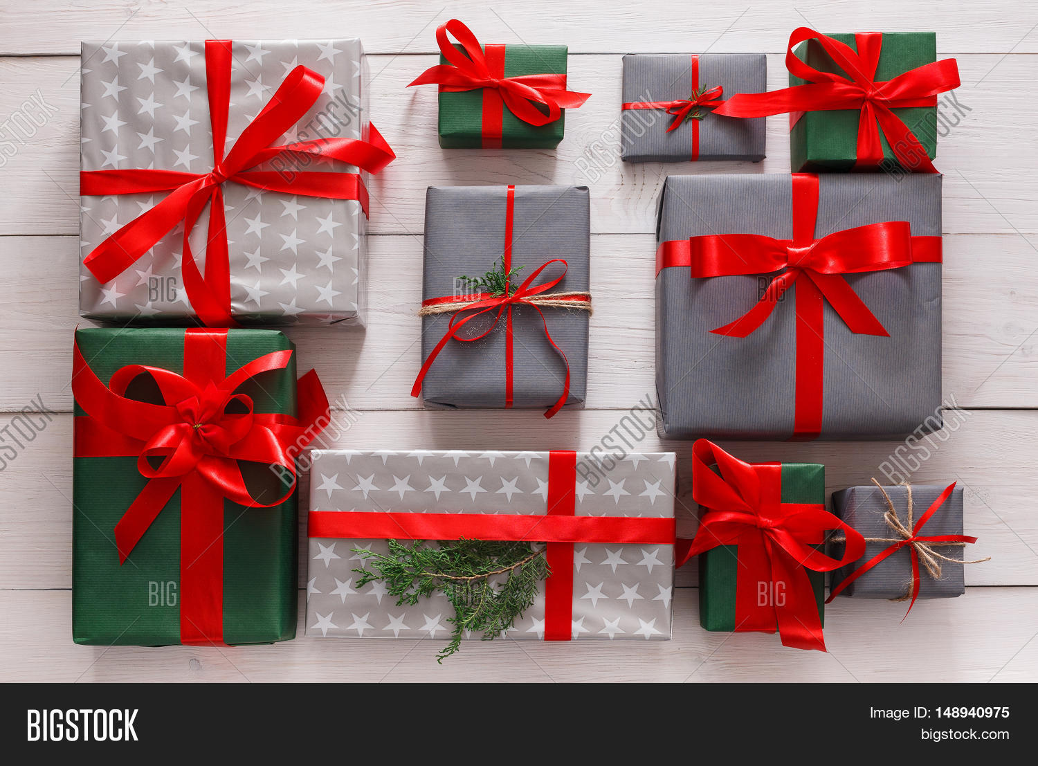 Lots Gift Boxes On Image & Photo (Free Trial) | Bigstock