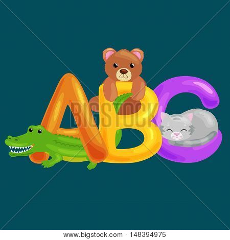 Abc Animal Letters Vector & Photo (Free Trial) | Bigstock