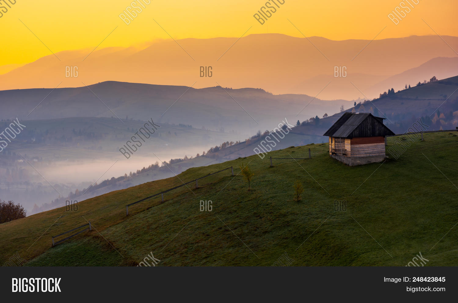 Woodshed On Hillside Image & Photo (Free Trial) | Bigstock