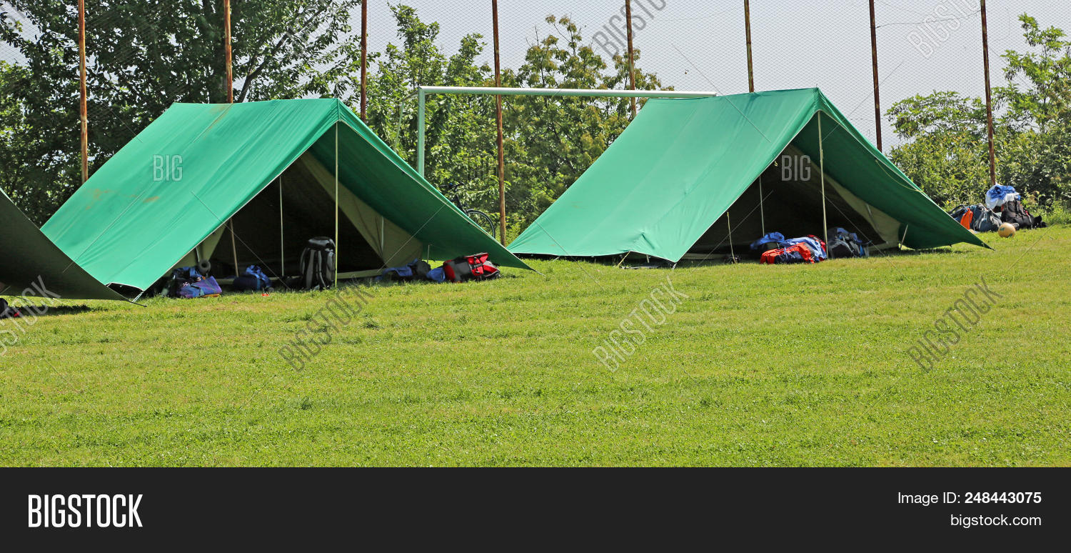 Two Green Tents Image & Photo (Free Trial) | Bigstock
