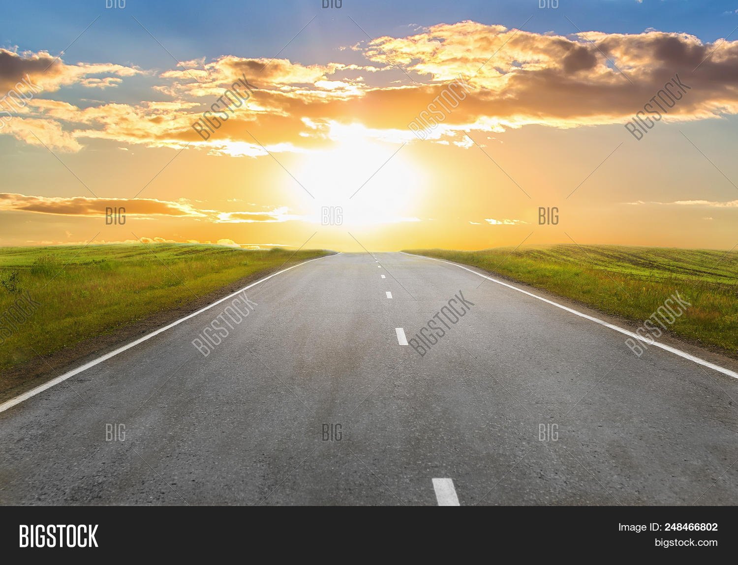 Beautiful Sunset Over Image & Photo (Free Trial) | Bigstock