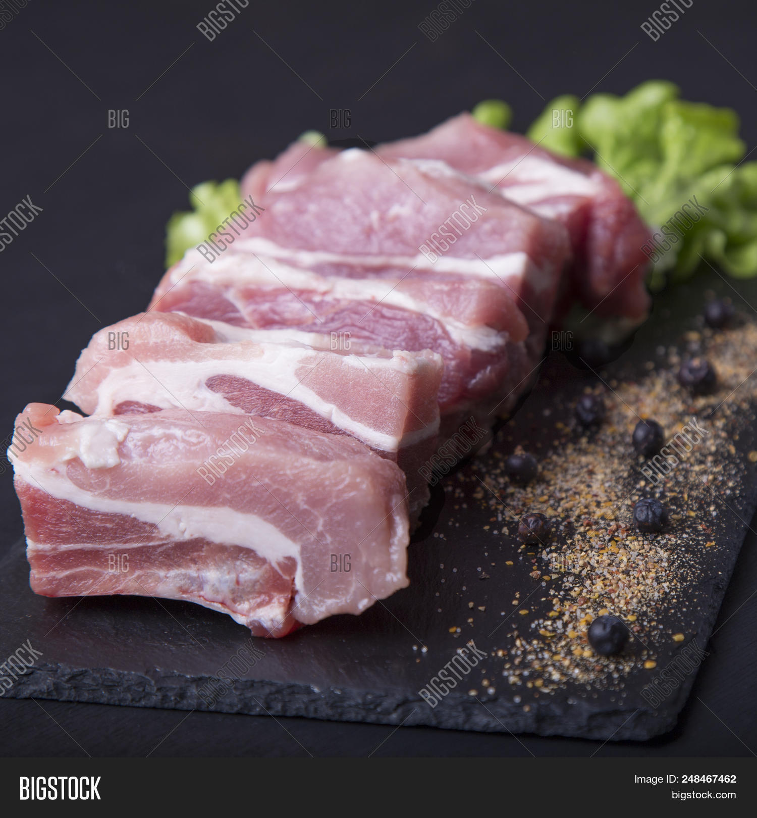 Raw Ribs. Uncooked Image & Photo (Free Trial) | Bigstock