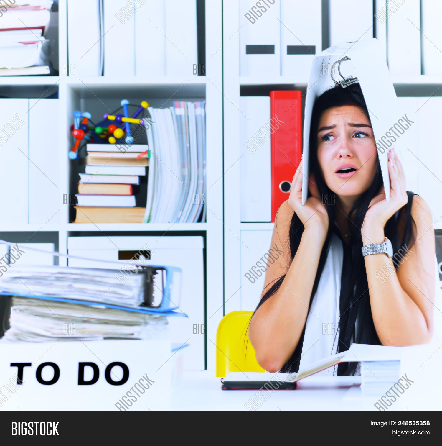Funny Overworked Girl Image & Photo (Free Trial) | Bigstock