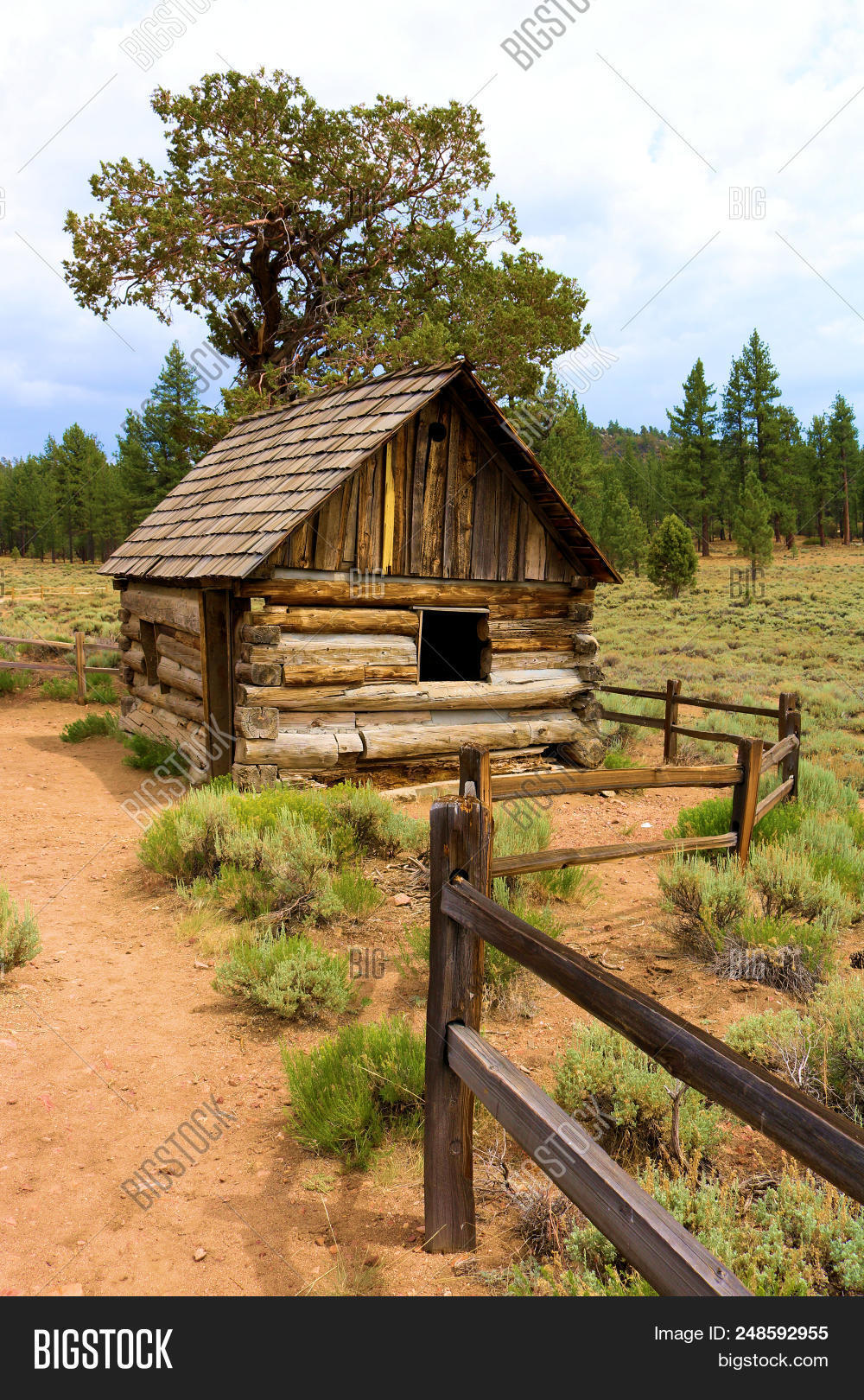 Historic Log Cabin Image & Photo (Free Trial) | Bigstock