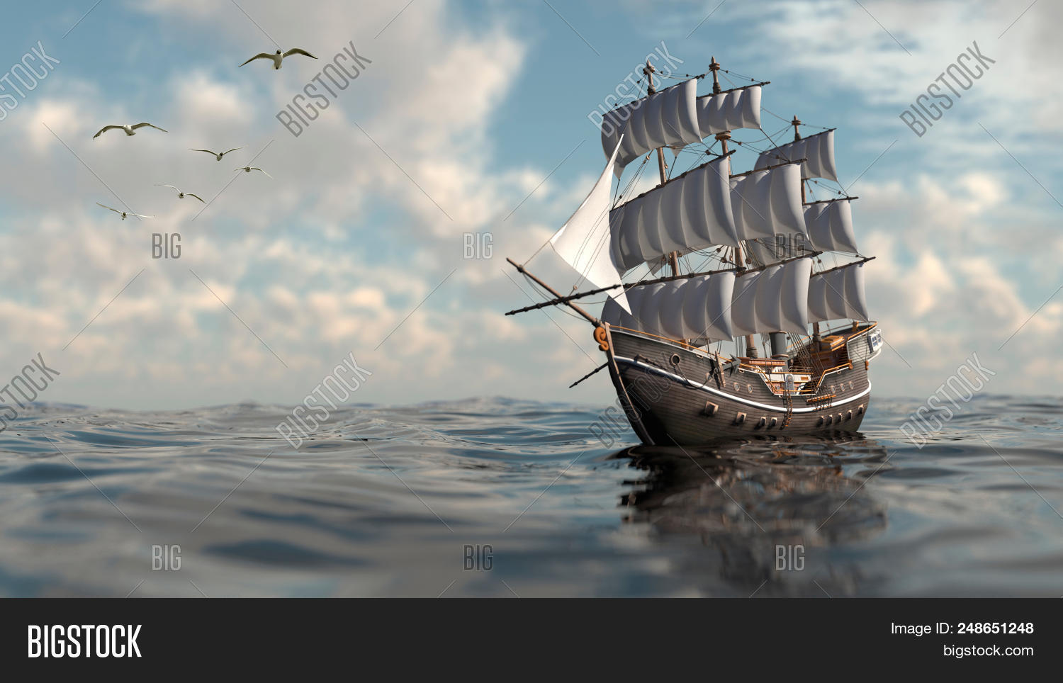 3d Rendering Ship Image & Photo (Free Trial) | Bigstock