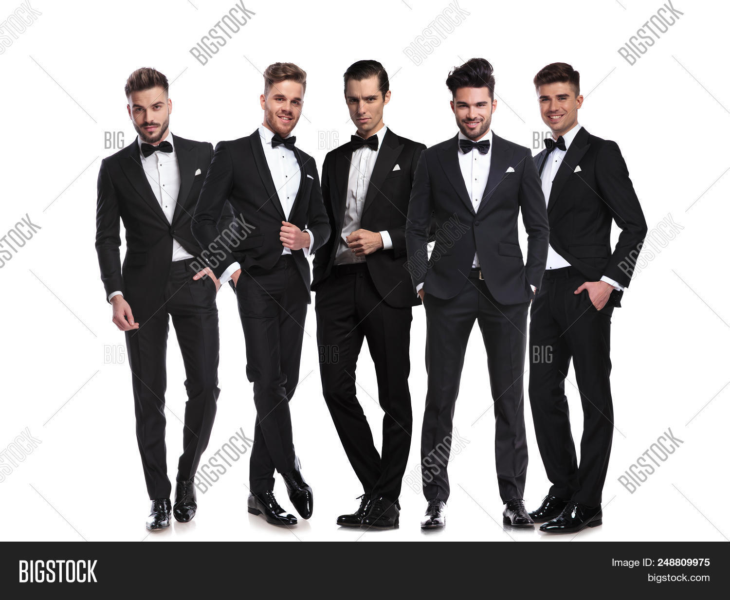 Five Handsome Men Image & Photo (Free Trial) | Bigstock