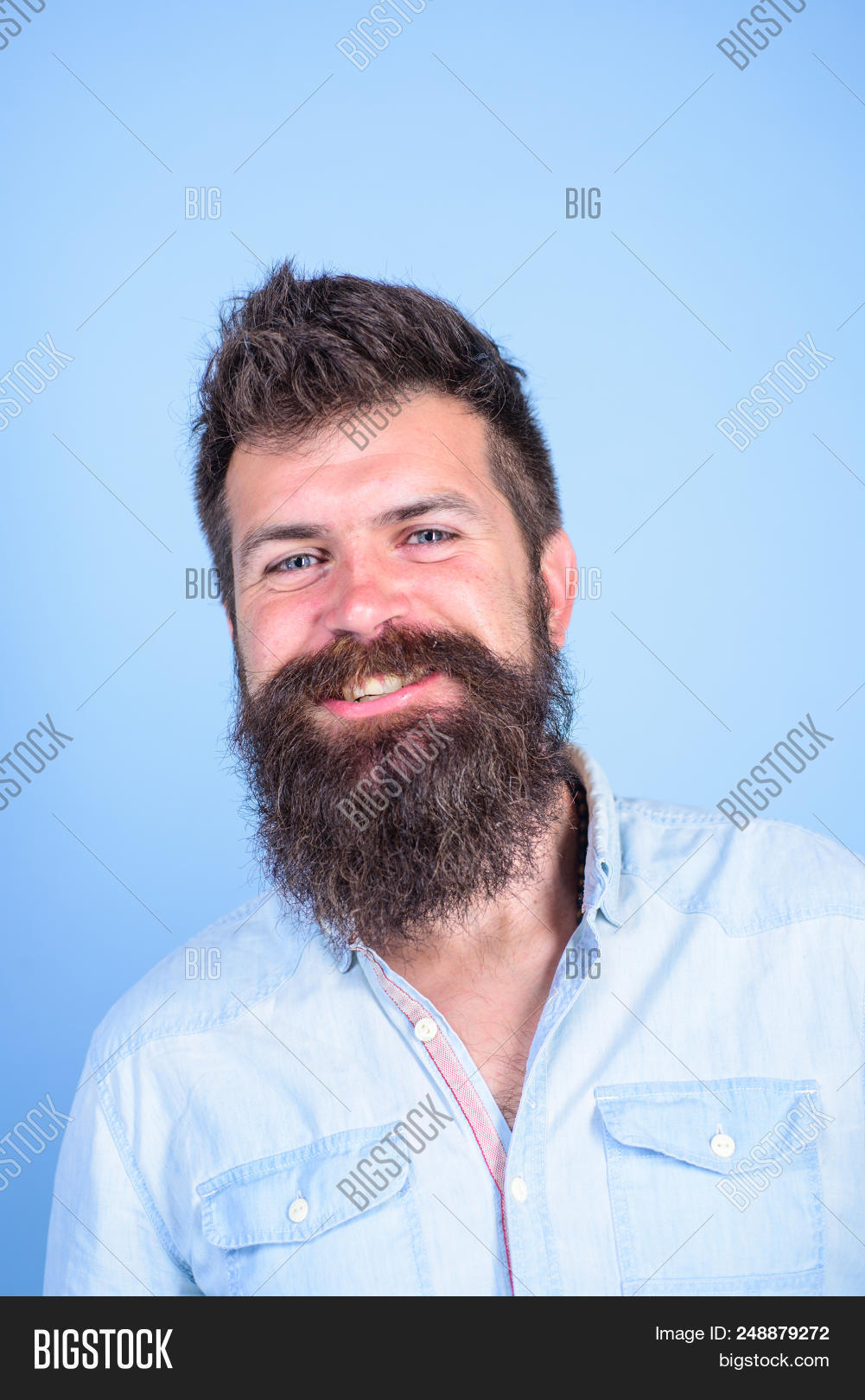 Man Happy Bearded Image & Photo (Free Trial) | Bigstock