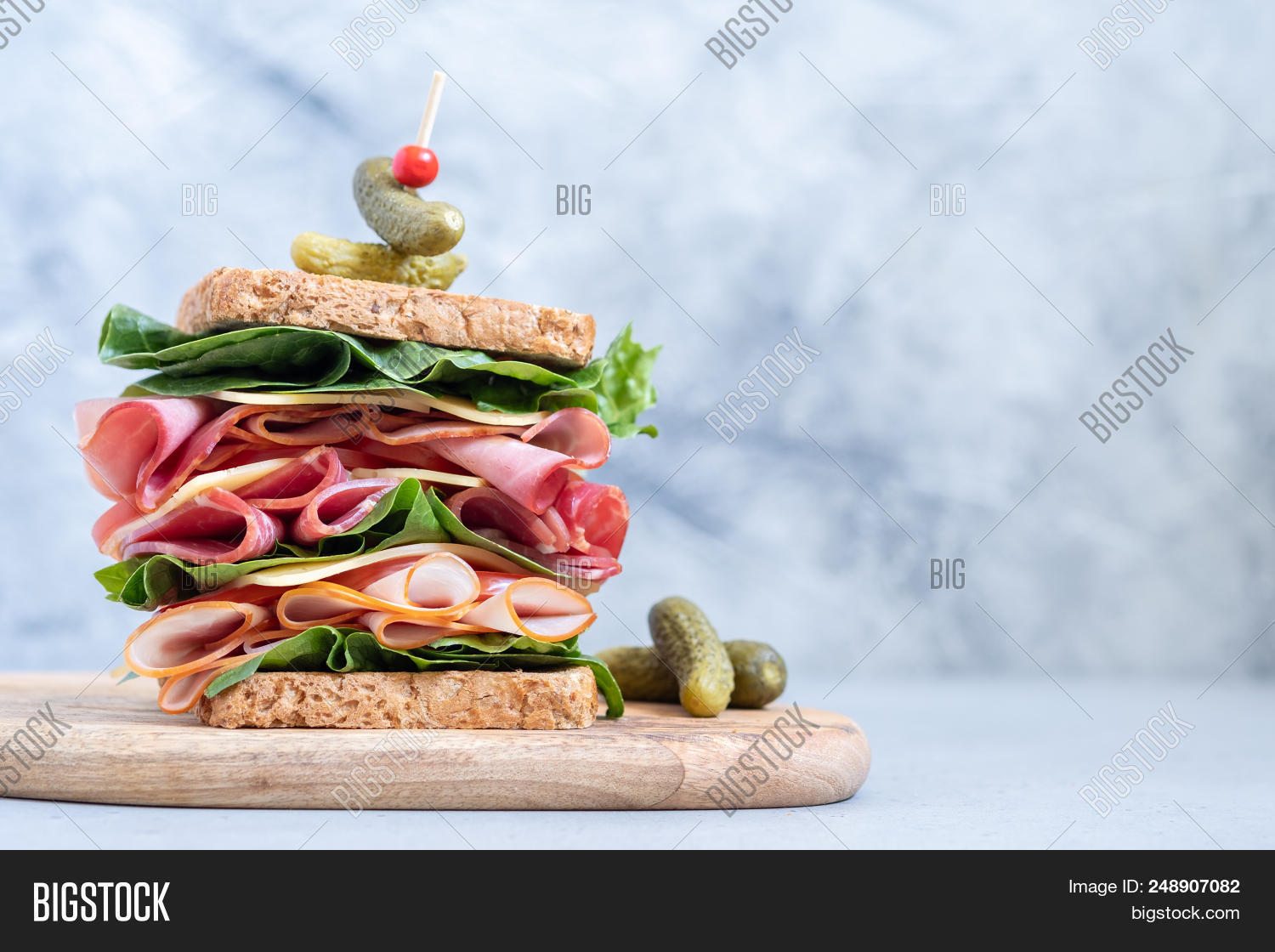 Big Sandwich Stack Ham Image & Photo (Free Trial) | Bigstock
