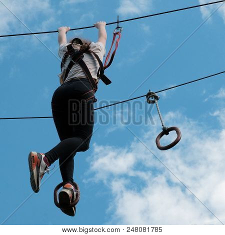 Zip Line Activity. Image & Photo (Free Trial) | Bigstock