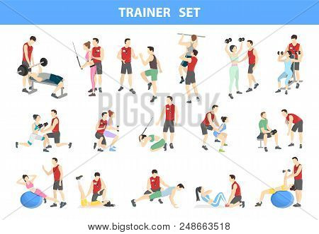 Personal Trainer Set Vector & Photo (Free Trial) | Bigstock