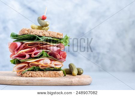 Big Sandwich Stack Ham Image & Photo (Free Trial) | Bigstock