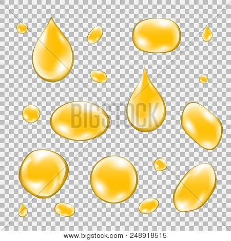 Gold Drop Oil Essence Vector & Photo (Free Trial) | Bigstock