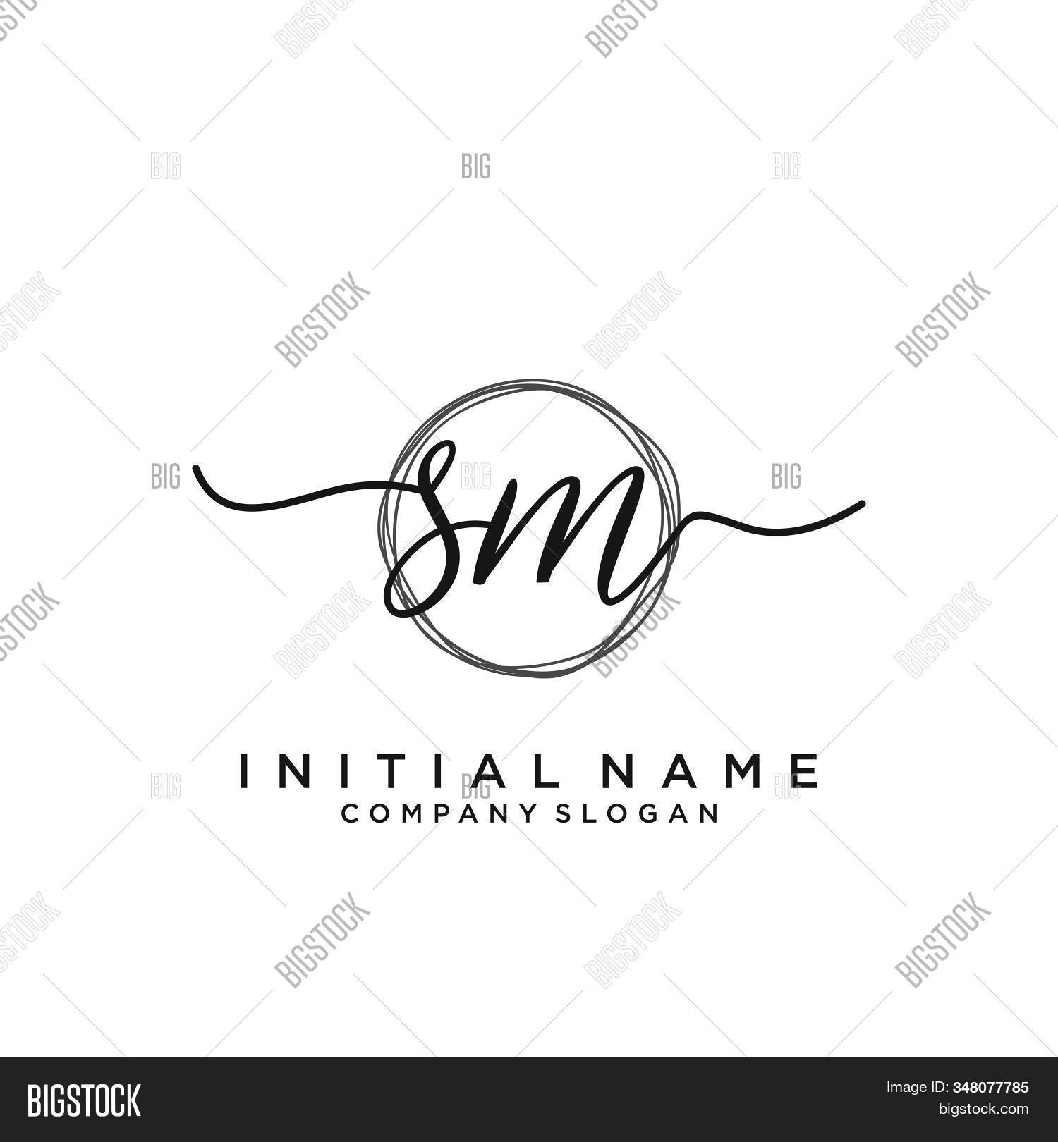 Sm Initial Vector & Photo (Free Trial) | Bigstock
