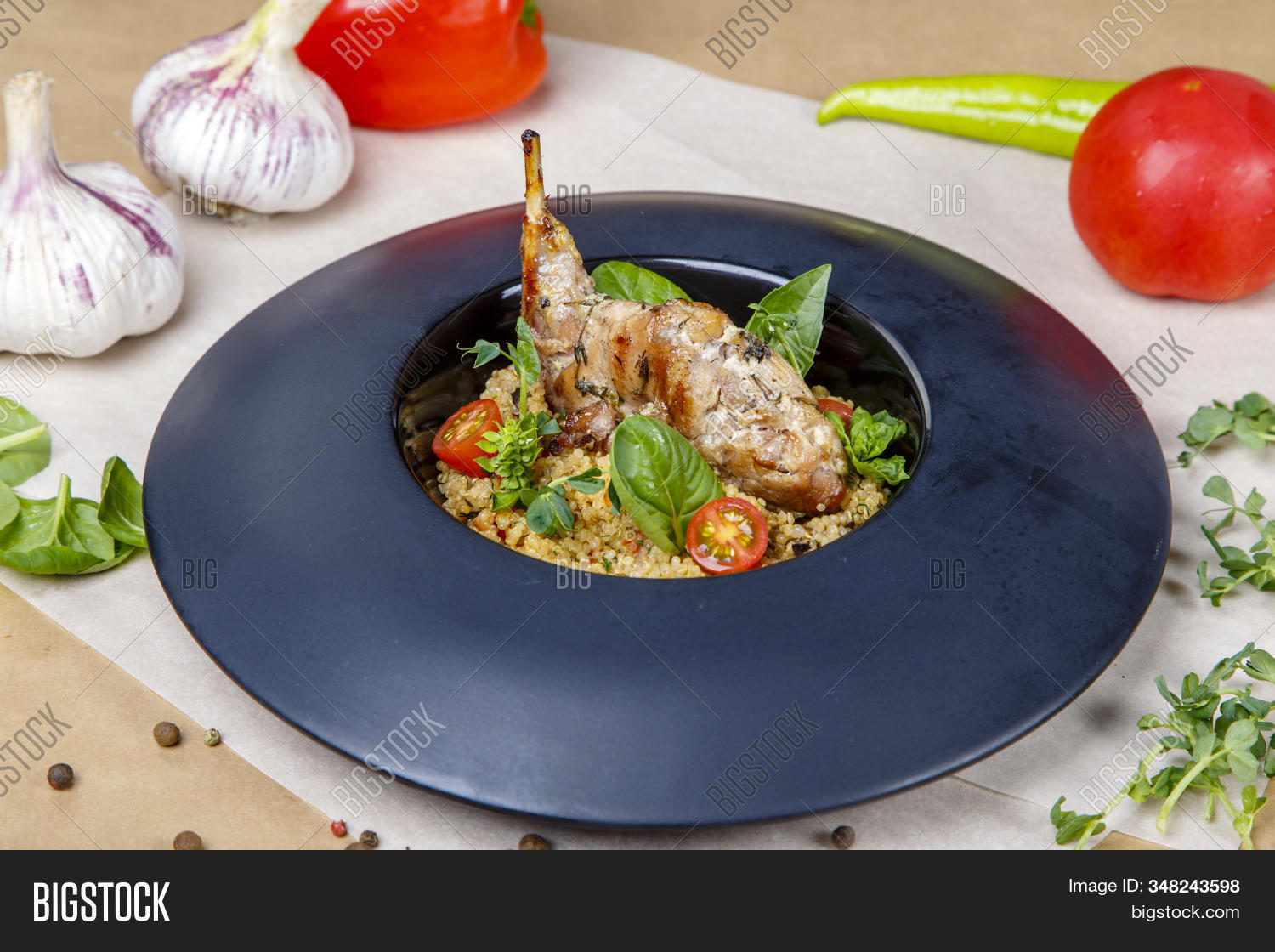 Fried Rabbit Leg Rice Image & Photo (Free Trial) | Bigstock