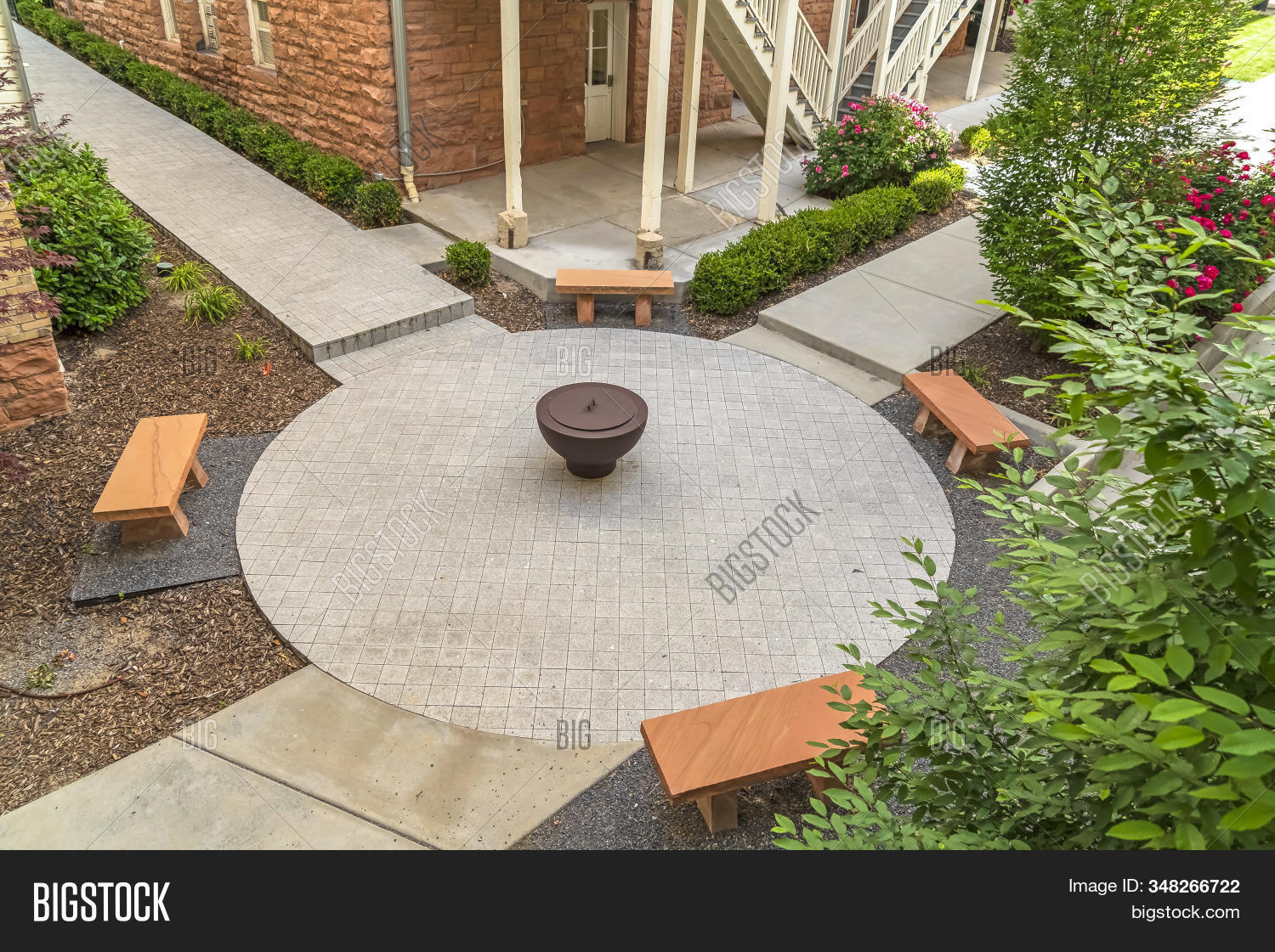 Aerial View Benches Image & Photo (Free Trial) | Bigstock