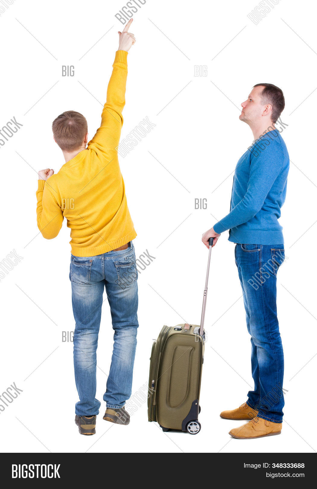 Back View Two Man Image & Photo (Free Trial) | Bigstock