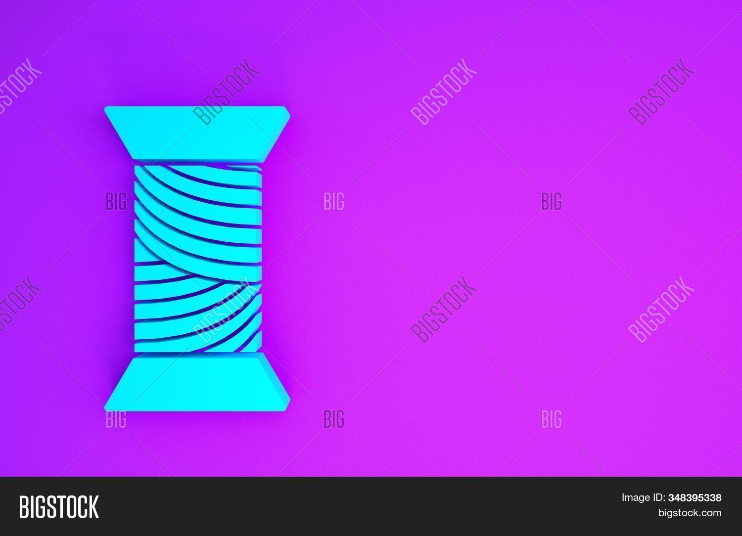 Blue Sewing Thread On Image & Photo (Free Trial) | Bigstock