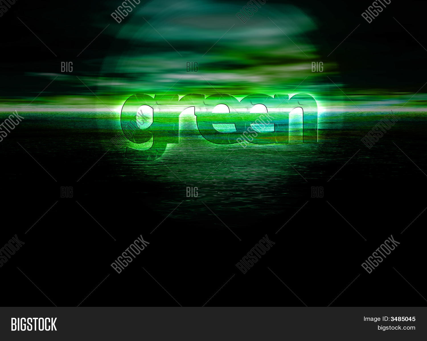 Glowing Green Text On Image & Photo (Free Trial) | Bigstock