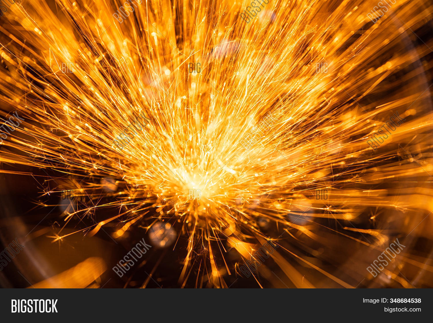 Sparks Fire Closeup On Image & Photo (Free Trial) | Bigstock