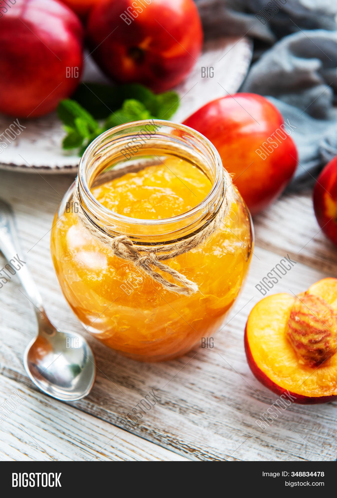 Nectarine Jam Fresh Image & Photo (Free Trial) | Bigstock