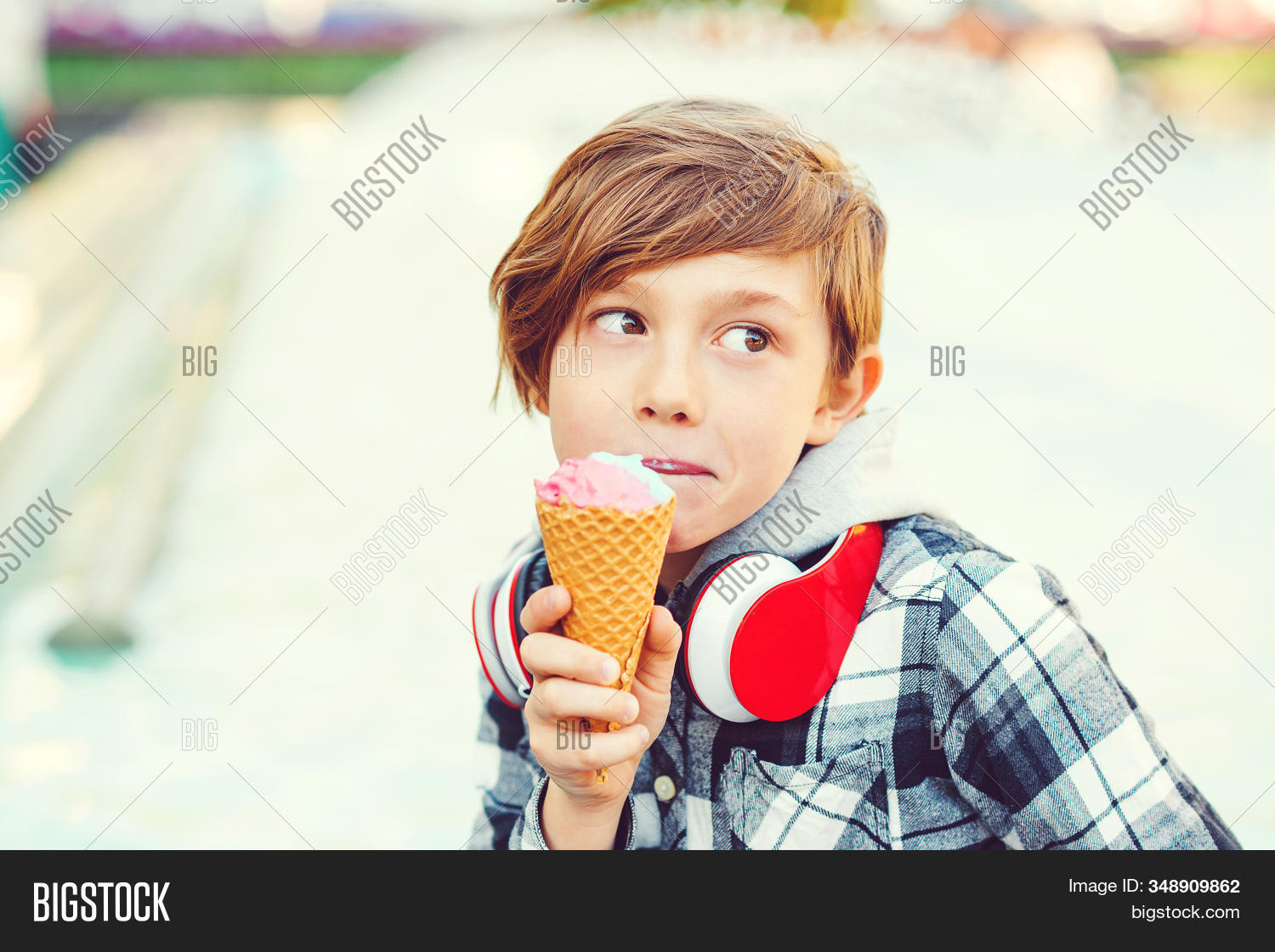 Cute Boy Eats Ice Image & Photo (Free Trial) | Bigstock