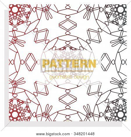 Seamless Linear Pattern With Thin Poly Lines And Polygons. Abstract ...