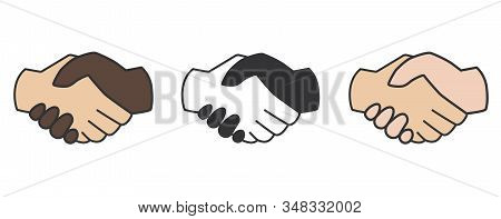 Handshake Icon Vector Vector & Photo (Free Trial) | Bigstock