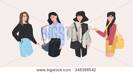 Beautiful Women Group Vector & Photo (Free Trial) | Bigstock