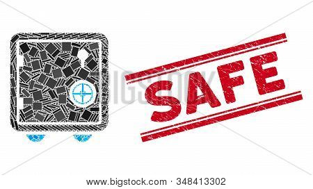 Mosaic Safe Pictogram Vector & Photo (Free Trial) | Bigstock