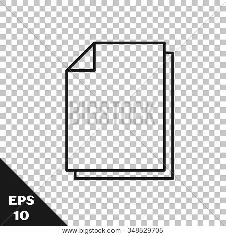 Black Line Document Vector & Photo (Free Trial) | Bigstock