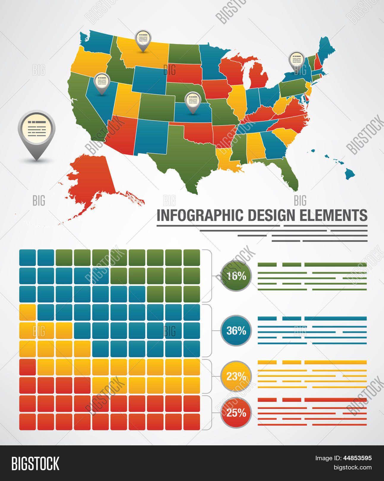 Map United States Vector & Photo (Free Trial) | Bigstock