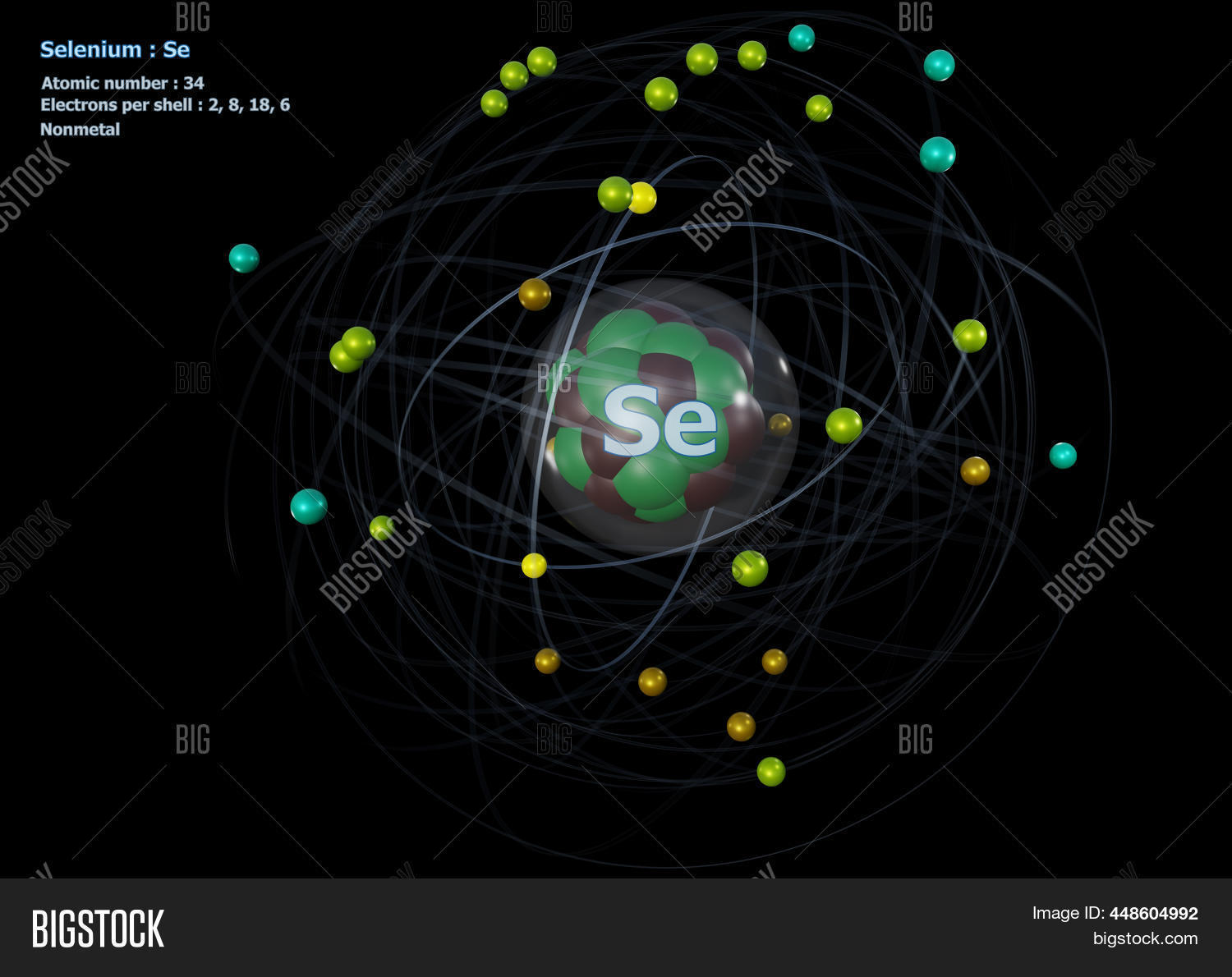 3d Illustration Atom Image & Photo (Free Trial) | Bigstock